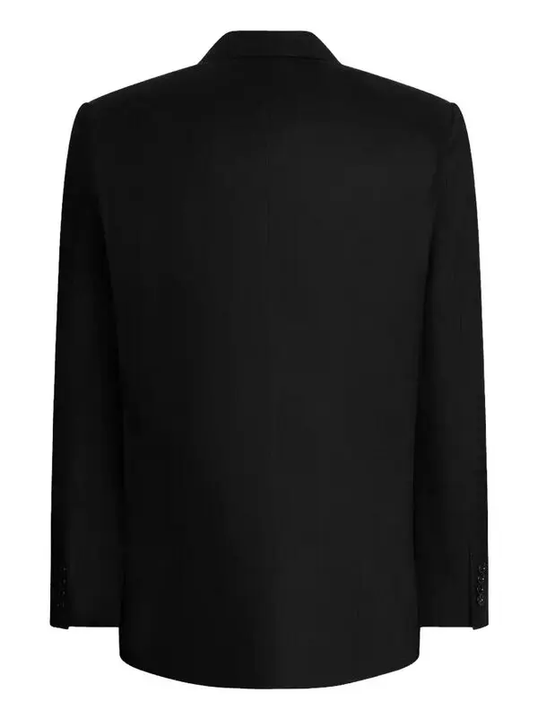 Dolce & Gabbana Martini Light Single-breasted Flannel Jacket - Black