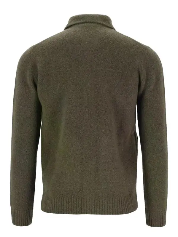 AL DUCA D’AOSTA 1902 Zip-up Pocket-detail Cardigan - Green