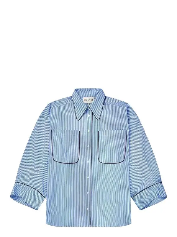 Munthe Voyage Striped Shirt - Blue