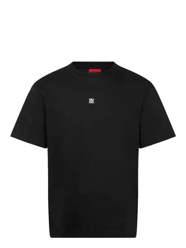 Hugo Dilanso Logo-patch T-shirt - Black