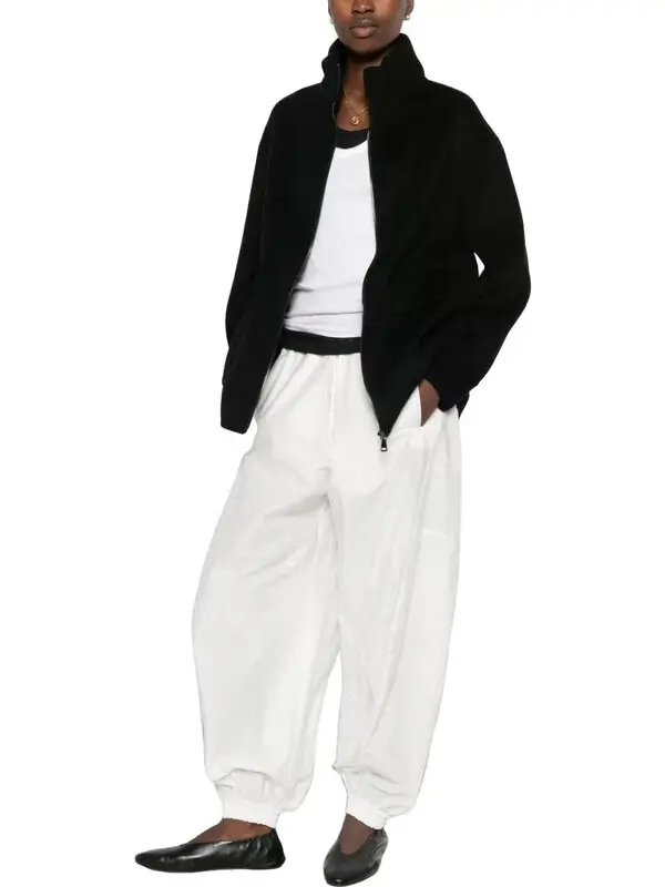 LOU ANDREA High-neck Zip-up Jacket - Black