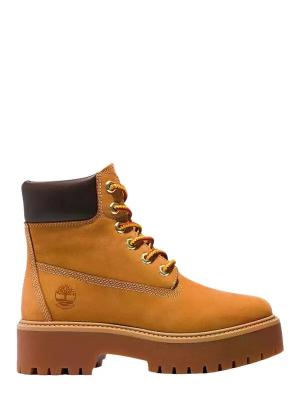 Timberland Platform Lace-up Ankle Boots - Brown