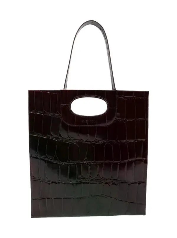 GHERARDINI Croc-effect Tote Bag - Red