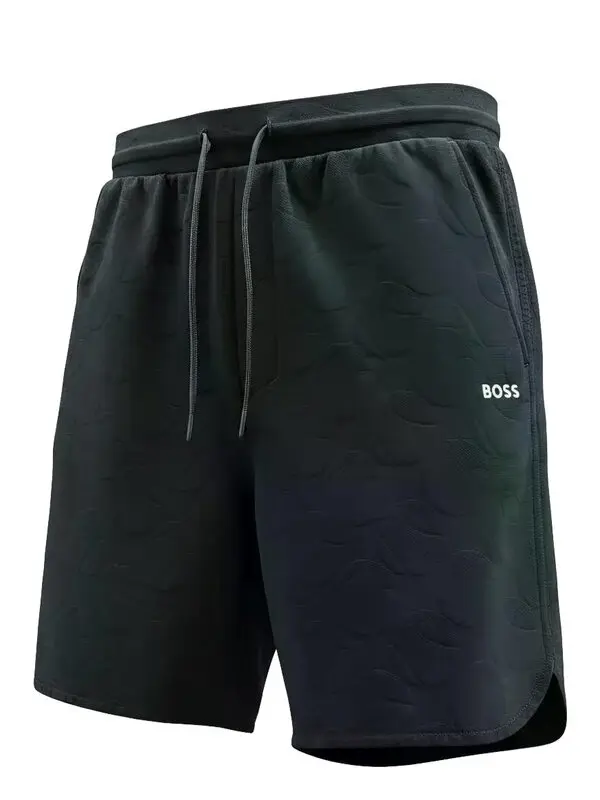 BOSS Jt Member Jacquard-pattern Shorts - Black