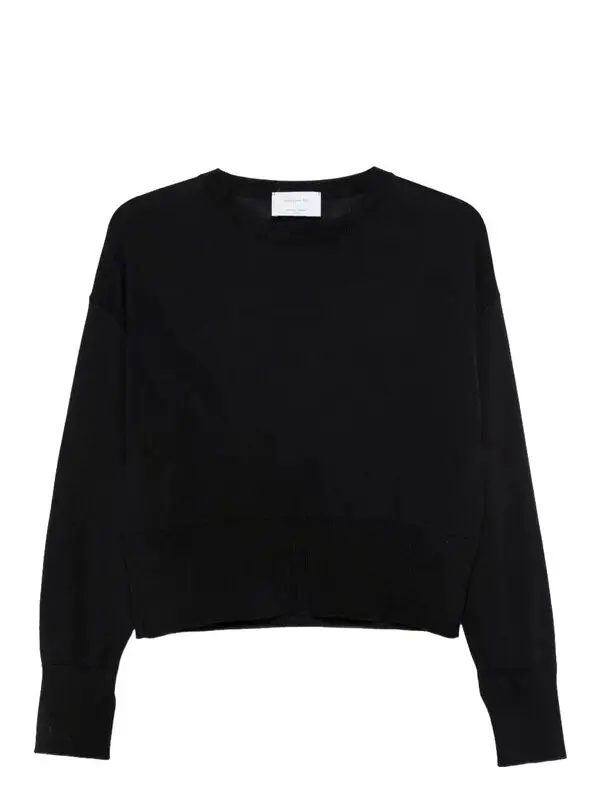 DANIELE FIESOLI Merino-wool Crew-neck Sweater - Black