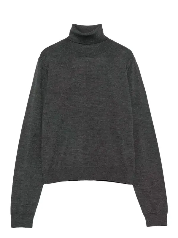 DANIELE FIESOLI Turtleneck Merino-wool Sweater - Grey