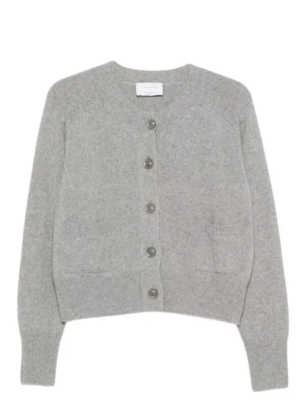 DANIELE FIESOLI Cashmere Button-front Cardigan - Grey