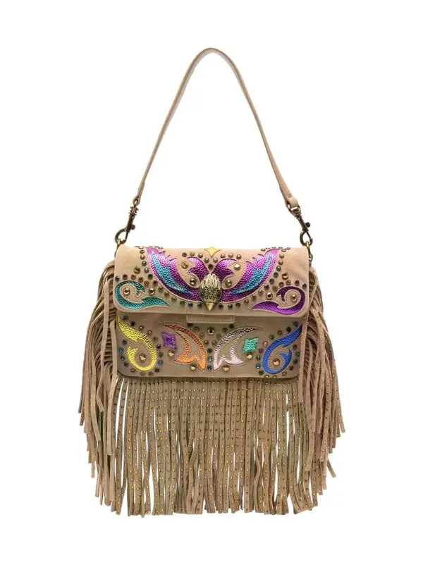 Kurt Geiger Oxford Fringe Shoulder Bag - Neutrals