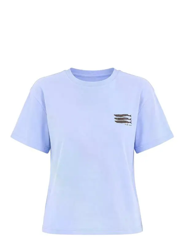 Marella Graphic Print T-shirt - Blue