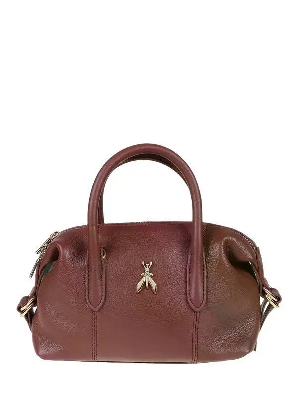 Patrizia Pepe Mini New Business Logo-plaque Tote Bag - Brown
