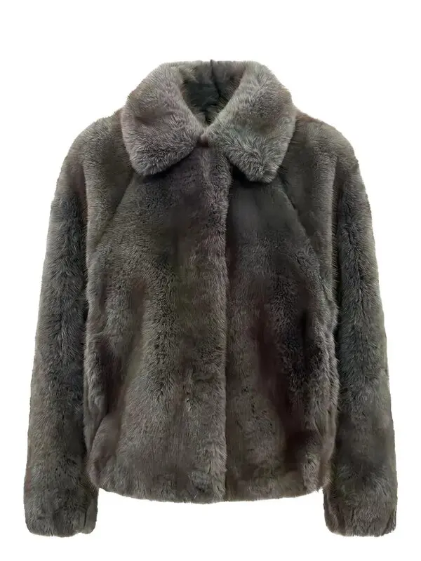 VALENTINI 1972 Faux-fur Shirt-collar Jacket - Brown