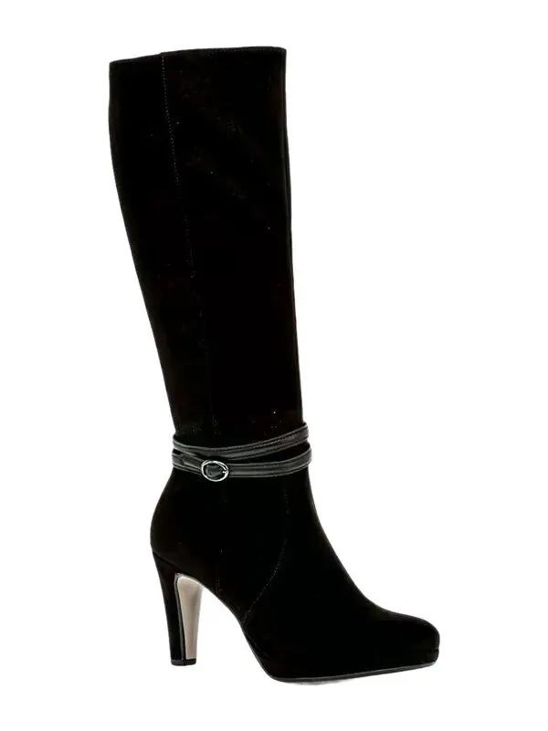 Gabor Buckle-detail Knee-high Boots - Black