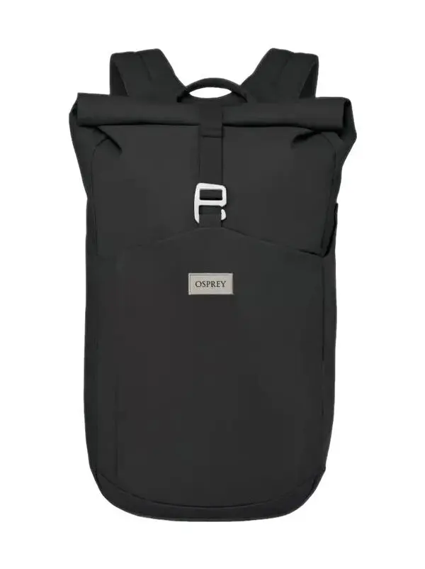OSPREY Medium Roll-top Buckle-fastening Backpack - Black