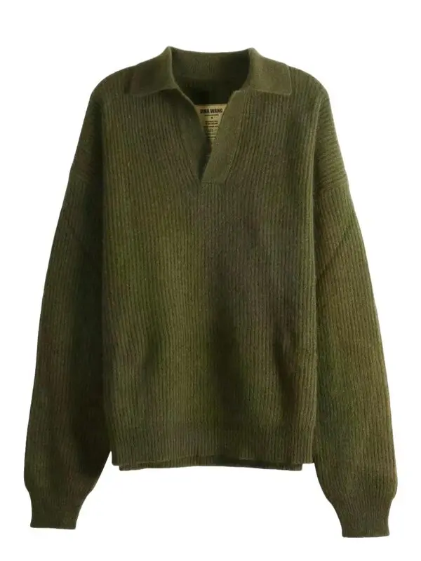 UMA WANG Ribbed-knit Jumper - Green