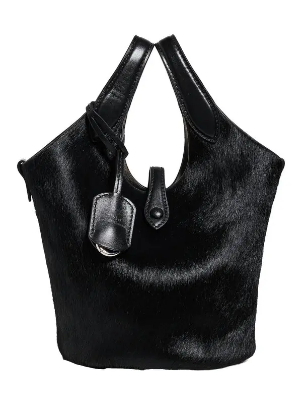 Polo Ralph Lauren Haircalf Crossbody Bag - Black