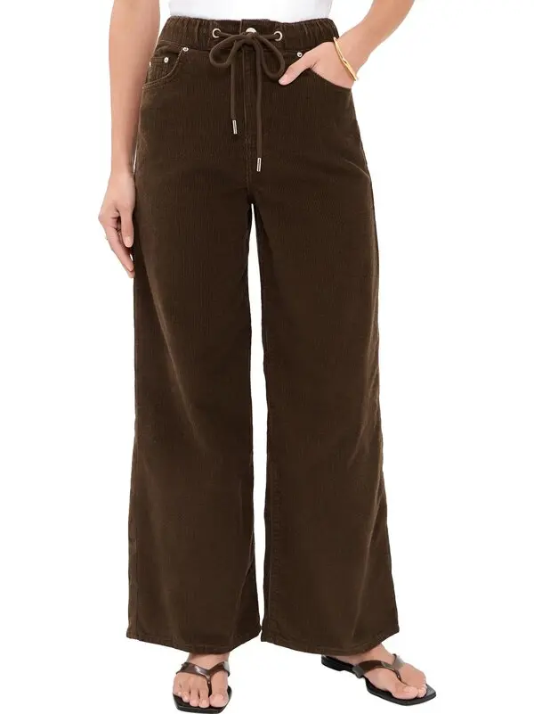 ALIGNE Alicia Corduroy Pants - Chocolate