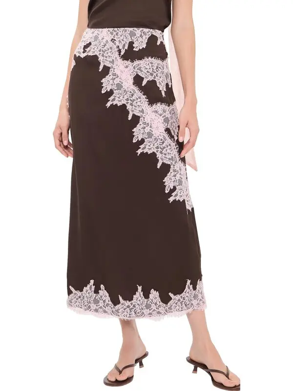 NEVER FULLY DRESSED Lily Skirt - Brown