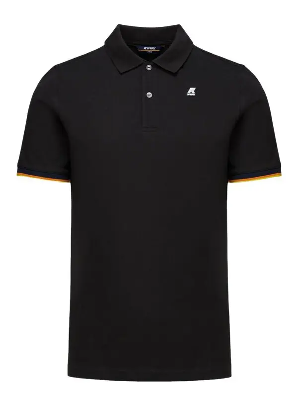 K-WAY Short-sleeved Polo Shirt - Black