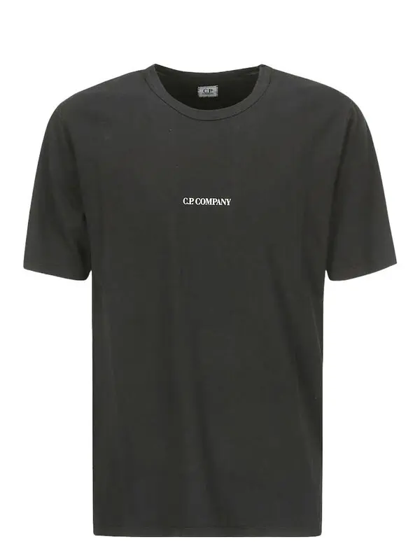 C.P. COMPANY Jersey Garment Dyed T-shirt - Black