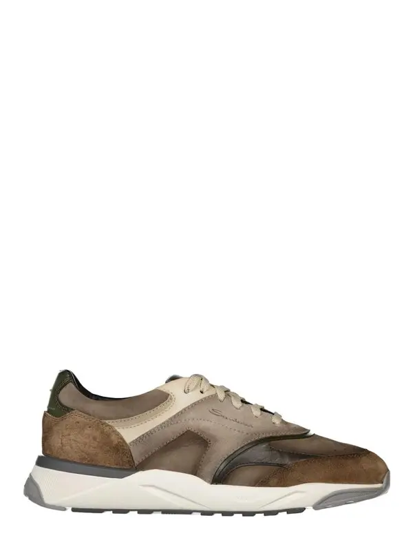Santoni Round-toe Sneakers - Brown