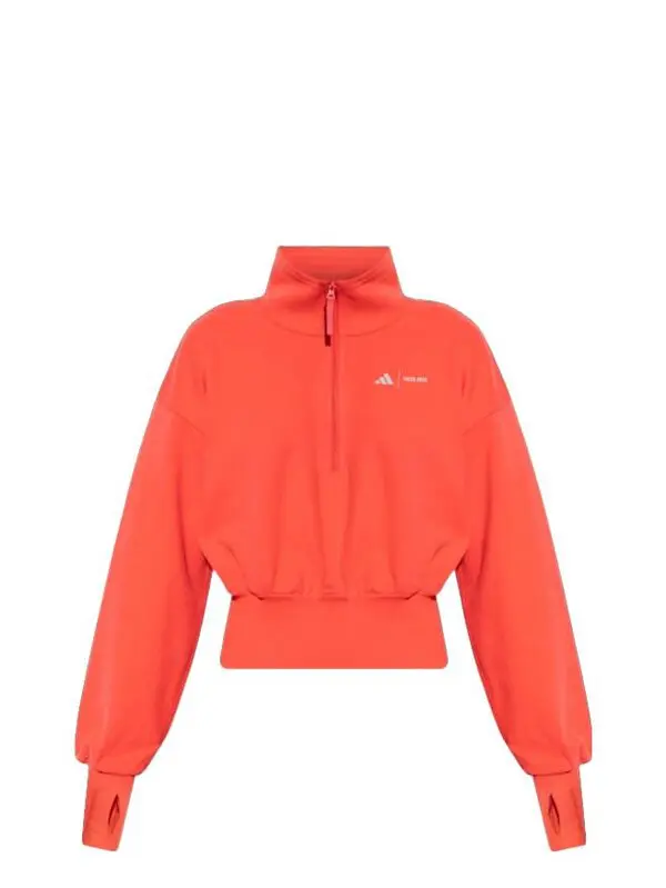 Adidas X Moon Boot High Neck Front Zipped Sweatshirt - Orange