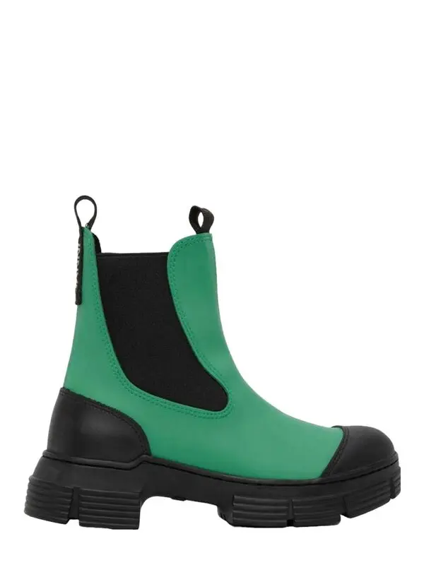 GANNI Chunky Slip-on Boots - Black