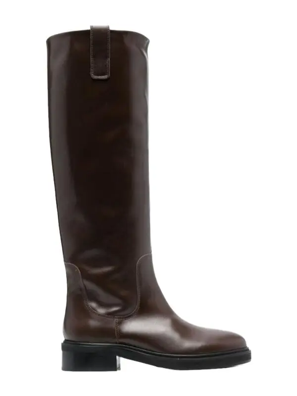 AeydĒ Knee-length Leather Boots - Black
