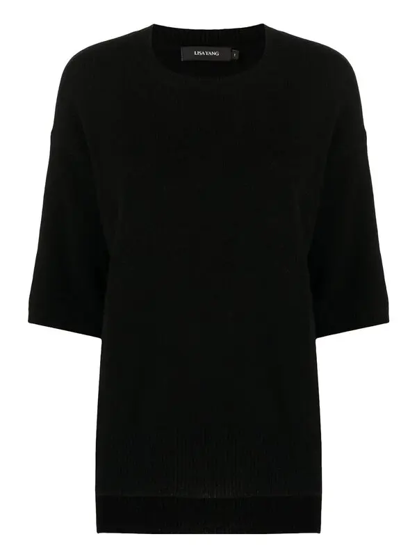 LISA YANG Crew Neck Sweater - Black