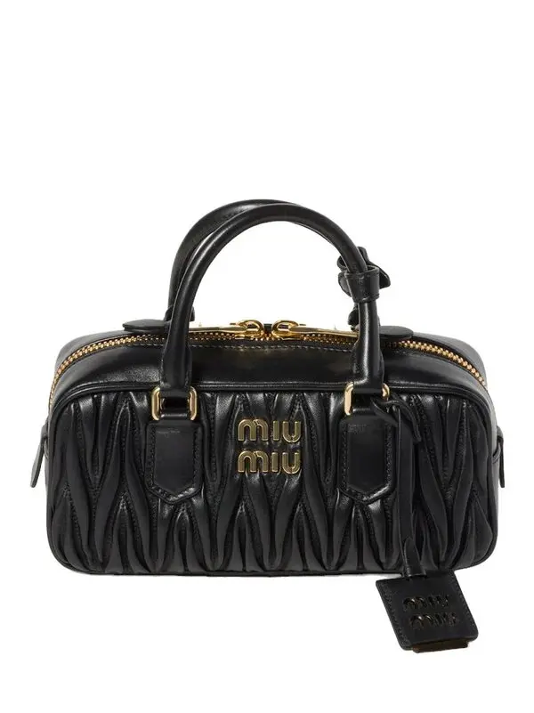 Miu Miu Arcadie Bag In Quilted Nappa - Black