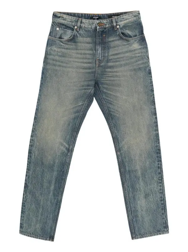 Balmain Denim Regular & Straight-leg Jeans - Blue
