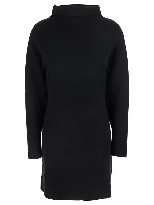 P.a.r.o.s.h Wool And Cashmere Turtleneck Midi Dress - Multicolor