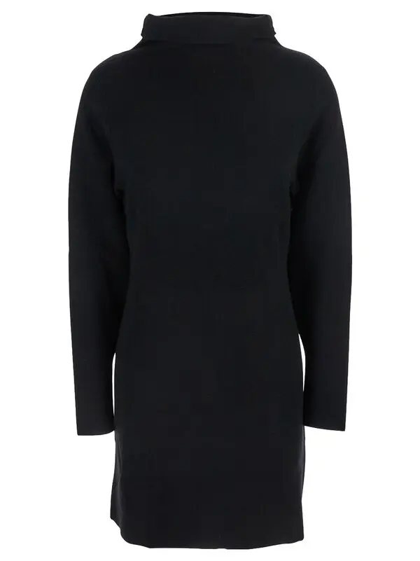 P.a.r.o.s.h Wool And Cashmere Turtleneck Midi Dress - Multicolor
