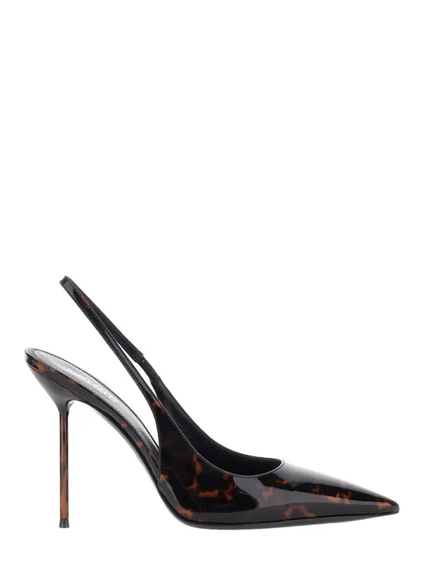 Paris Texas Lidia Patent Leather Slingback Pumps - Brown