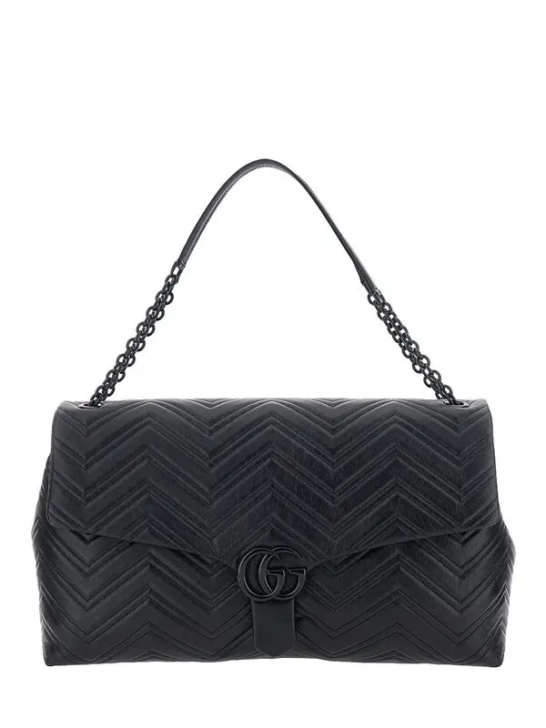 Gucci Leather Cross Body Bag - Black