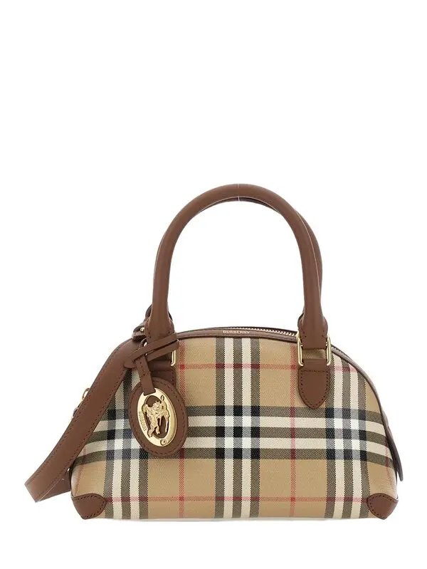 Burberry Primrose Check Canvas Handbag - Multicolor