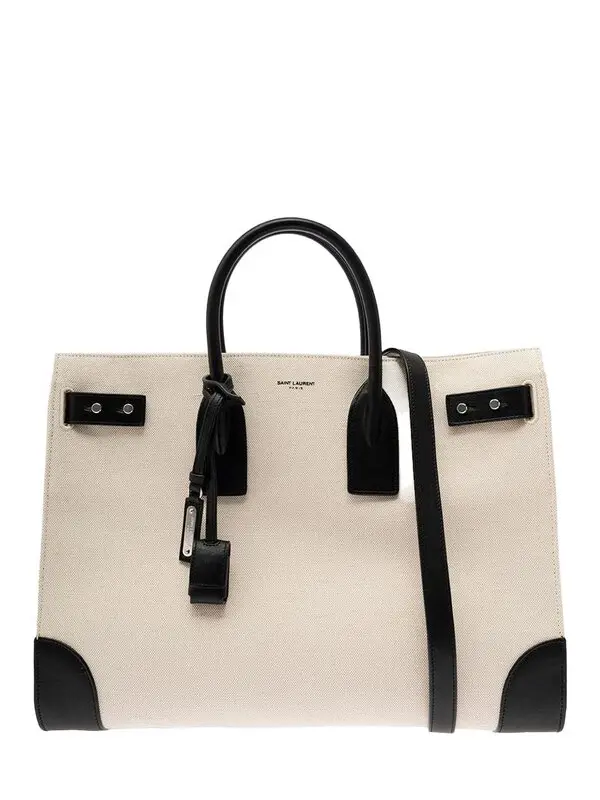 Saint Laurent Sac De Jour Tote Bag - Cream