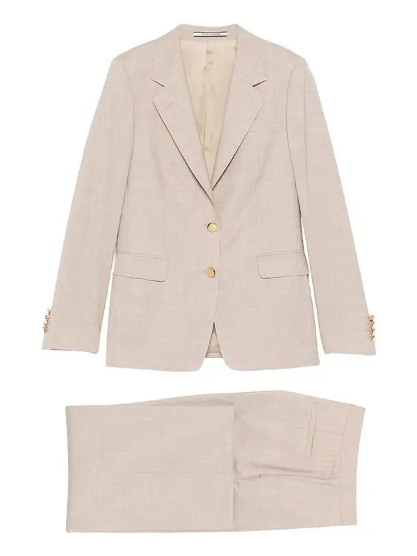 Tagliatore Neutrals Tailoring Evening Suits - Cream