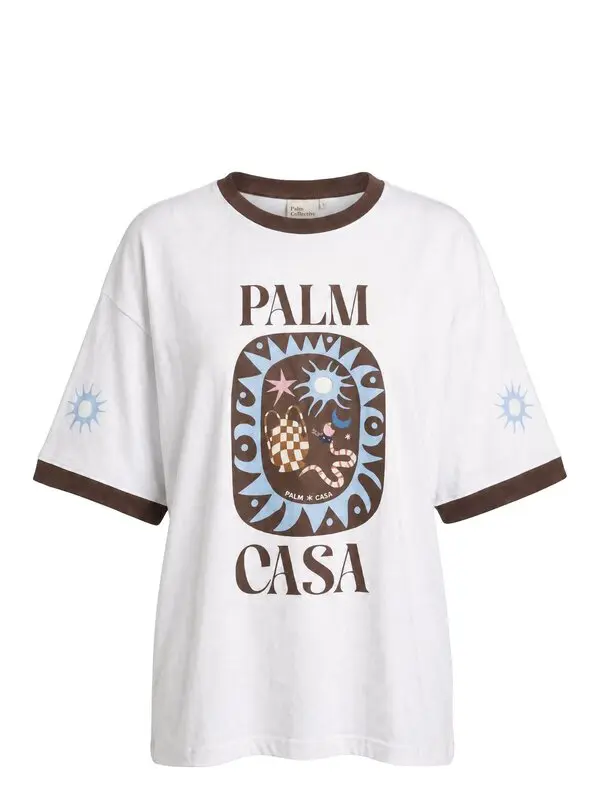 PALM COLLECTIVE Maroc Print T-shirt - White