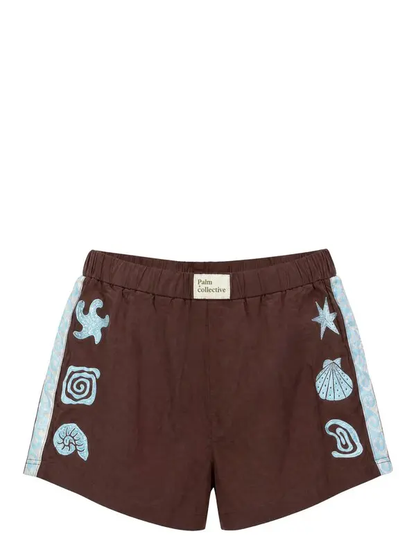 PALM COLLECTIVE Sol Maroc Shorts - Brown