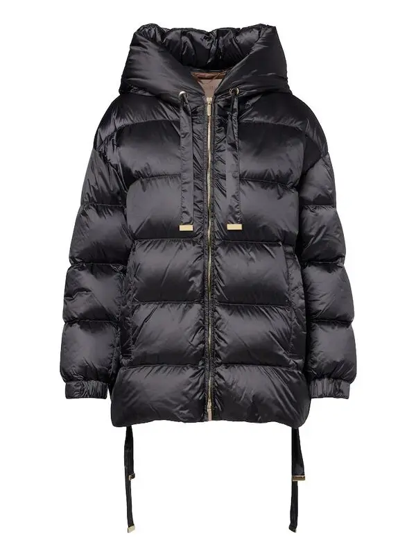 Max Mara Hooded Down Jacket - Grey