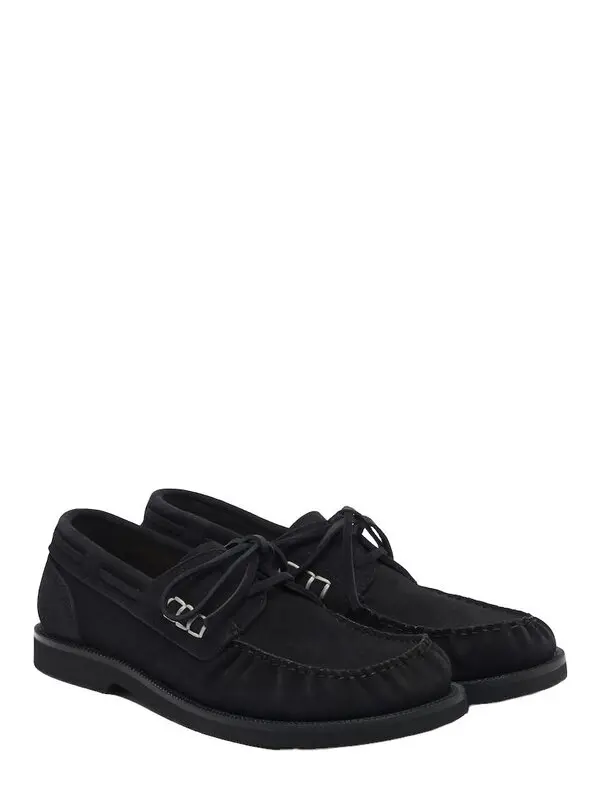 JW Anderson Suede Boat Shoes - Blue