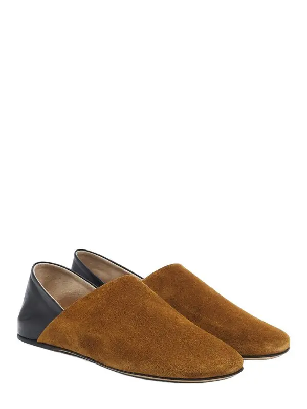 JW Anderson Suede Slip-on Shoes - Brown