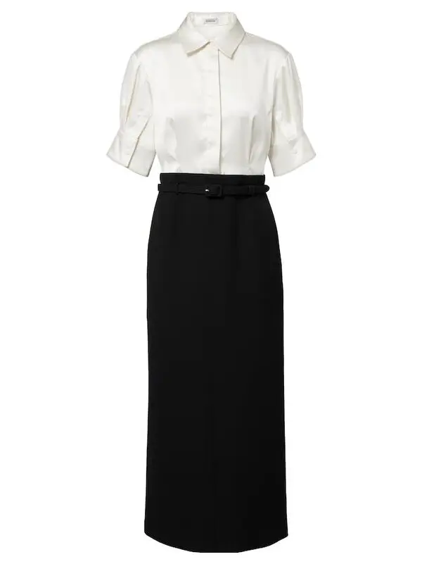 Simkhai Alvera Twill Midi Dress - Black