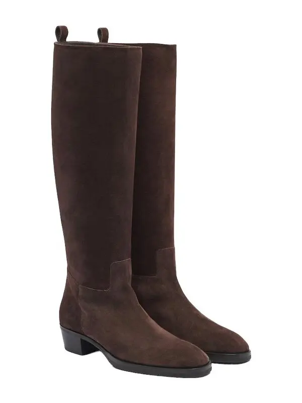 JIMMY CHOO Mave Suede Leather Knee-high Boots - Brown