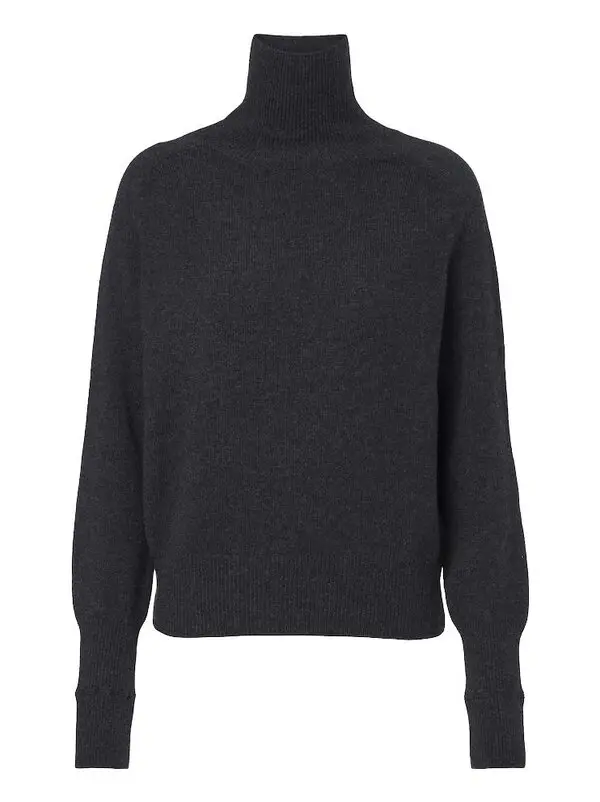 Victoria Beckham Marie Wool Turtleneck Sweater - Grey