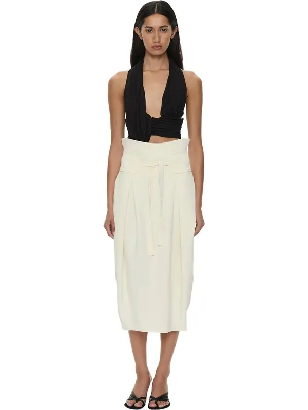 Christopher Esber Virelle Cocoon Skirt - Cream