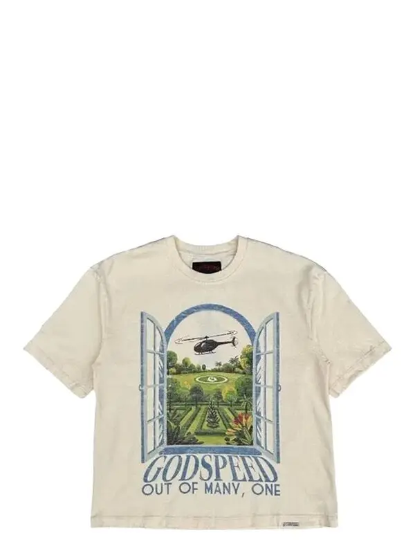 GODSPEED Helipad Dreams T-shirt - Bone