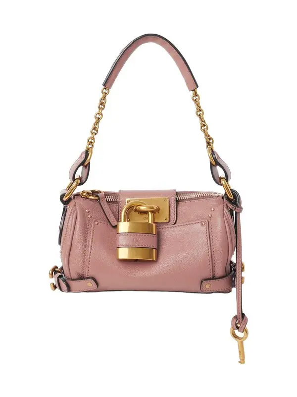Chloé Small Paddington Chain Bag In Grained Leather - Nougat
