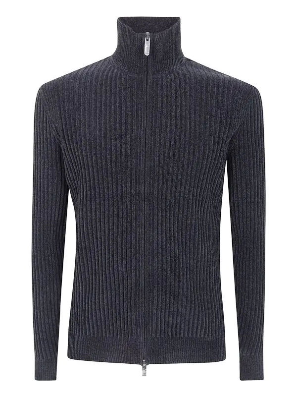 RRD Sweater Full Zip Knit "velvet Rave - Blue