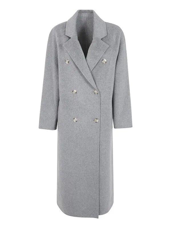 Loulou De Saison Coat Double Breasted "irvin - Gray